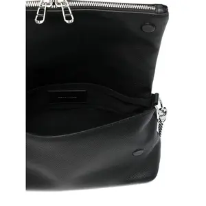 Zadig&Voltaire Rock Crystal-wing Shoulder Bag - Black