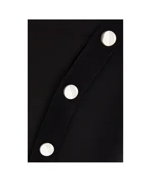 Attico Long-sleeved Dress With Asymmetrical Hem