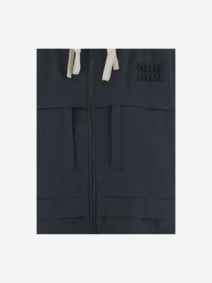 Miu Miu Drawstring Parka Coat