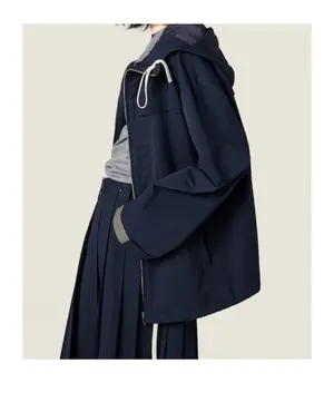 Miu Miu Drawstring Parka Coat