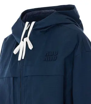 Miu Miu Drawstring Parka Coat