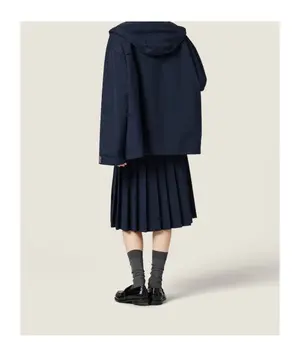 Miu Miu Drawstring Parka Coat