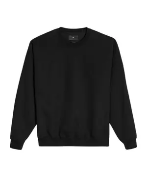 Y3 Crewneck Sweatshirt With Satin Logo Detail - Black