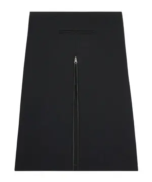 COURREGES Zip Detailed Skirt - Black