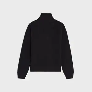 Celine Ribbed Wool Trucker Sweater