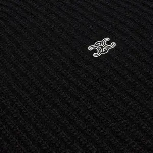 Celine Ribbed Wool Trucker Sweater