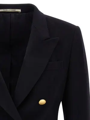 Tagliatore Double-breasted Tailored Blazer - Blue