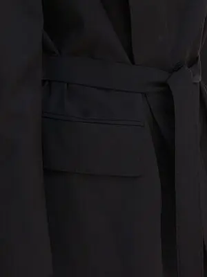 Max Mara Talento Long-sleeved Jacket With Tie Detail