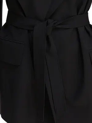Max Mara Talento Long-sleeved Jacket With Tie Detail