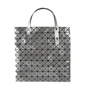 Issey Miyake Geometric Top Handle Bag - Silver