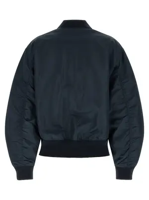 Prada Logo Zip-up Bomber Jacket