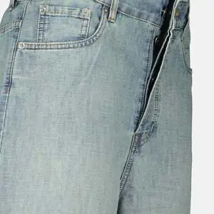 Miu Miu Logo Embroidered Relaxed Fit Denim Jeans - Light Blue
