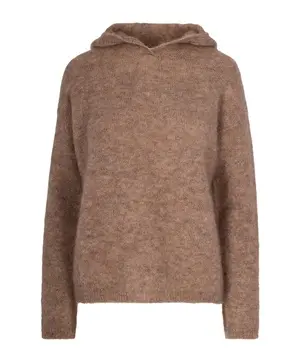 Max Mara Knitted Hoodie - Brown