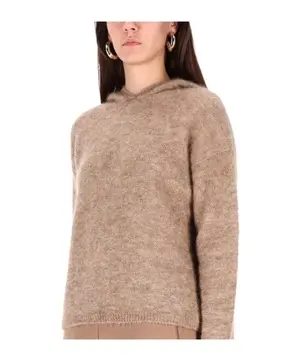 Max Mara Knitted Hoodie - Brown