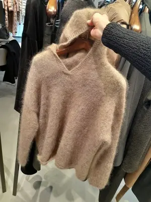 Max Mara Knitted Hoodie - Brown