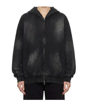 Marissa Chiara Long-sleeved Zip-up Sweatshirt With Graphic Back