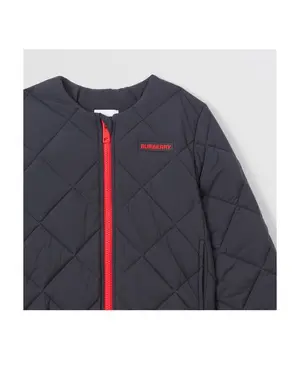 Burberry Diamond Quilted Zip-up Jacket