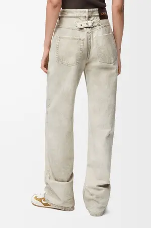 Loewe Straight-leg Jeans With Logo Patch