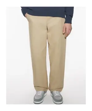 Maison Kitsuné Cotton Gabardine Chino Pants - Dune