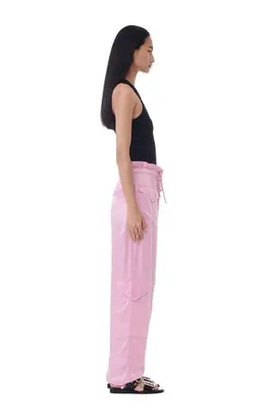 GANNI Cargo Trousers With Drawstring Details