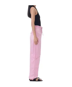 GANNI Drawstring Cargo Pants - Pink