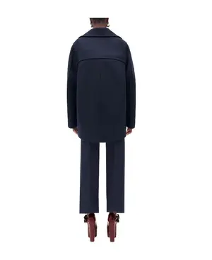 Bottega Veneta Curved Shape Felted Coat