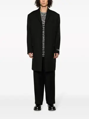 Versace Logo Patch Tailored Trousers