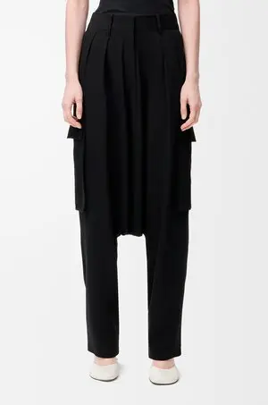 Loewe Relaxed Fit Stretch Viscose Cargo Trousers