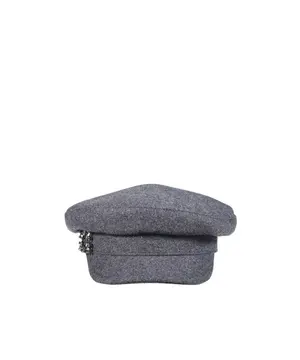 ROGER VIVIER Embellished Sailor Cap - Grey