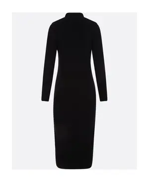 Sacai Layered Pleated Zip-up Midi Dress