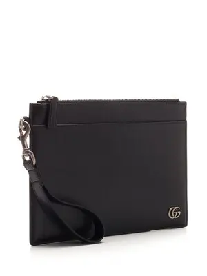 Gucci Gg Plaque Clutch Bag