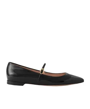 GIANVITO ROSSI Pointed Toe Mary Jane Flats