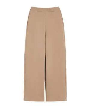 Max Mara Embroidered Jersey Trousers - Biscuit