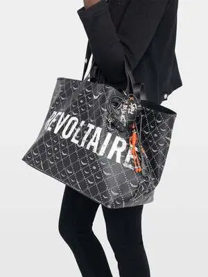 Zadig&Voltaire Logo Printed Tote Bag - Black