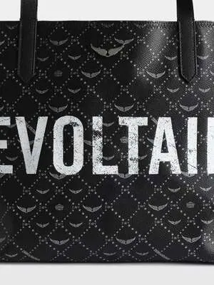 Zadig&Voltaire Logo Printed Tote Bag - Black