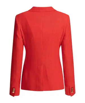 Tagliatore Double-breasted Tailored Jacket With Peak Lapels - Red