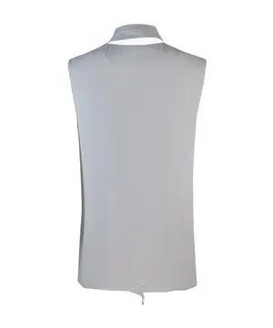 Patrizia Pepe Sleeveless V-neck Top With Belt Detail