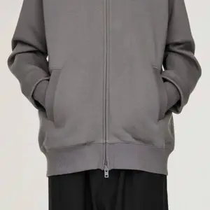Y3 Zip Track Top With Ribbed Details - Grey