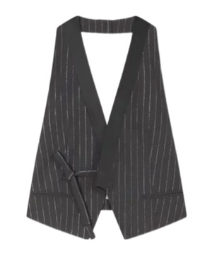 Kenzo Kimono Backless Vest - Anthracite