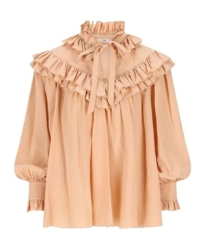 Chloé Ruffled Tie-neck Blouse - No