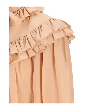 Chloé Ruffled Tie-neck Blouse - No