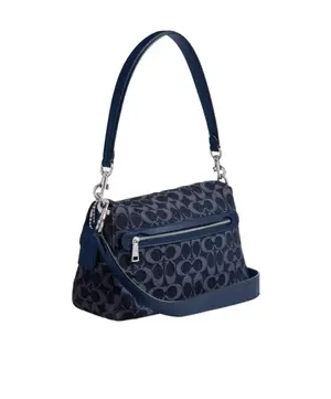 COACH Soft Tabby Signature Denim Shoulder Bag
