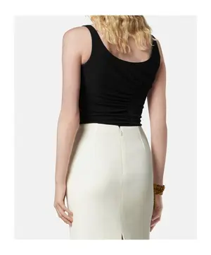 Versace Draped Jersey Bodysuit