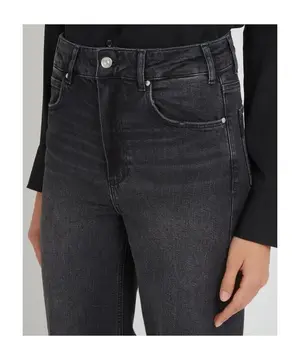 Paige Belted Jeans - Black