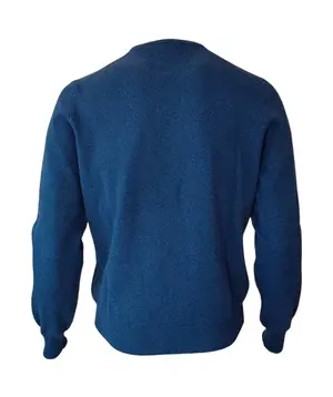 GRAN SASSO Crew Neck Long Sleeve Sweater - Blue
