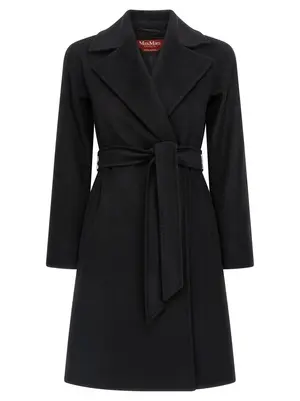 Max Mara Dravenna Belted Coat - Black