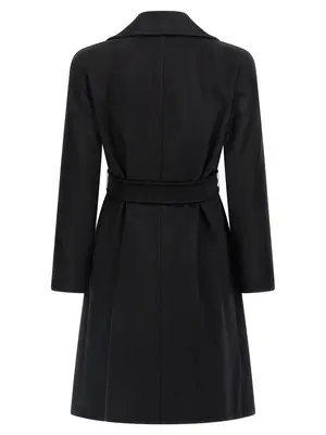 Max Mara Dravenna Belted Coat - Black