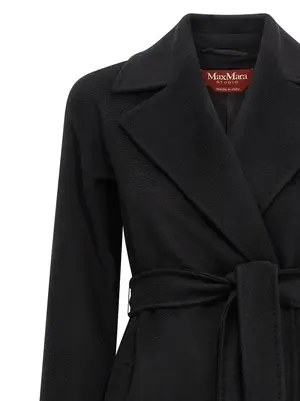 Max Mara Dravenna Belted Coat - Black