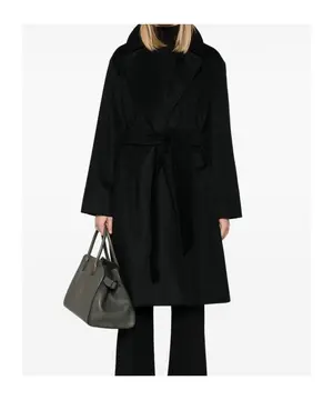 Max Mara Dravenna Belted Coat - Black