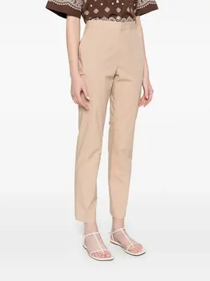 TWINSET Slim Fit Tailored Pants - Nude